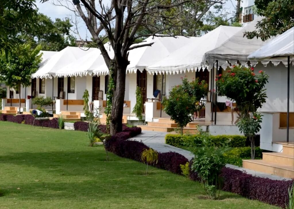 Resort tents are available for luxurious outdoor lodging