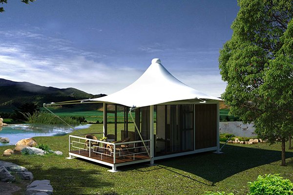 Resort tents are available for luxurious outdoor lodging